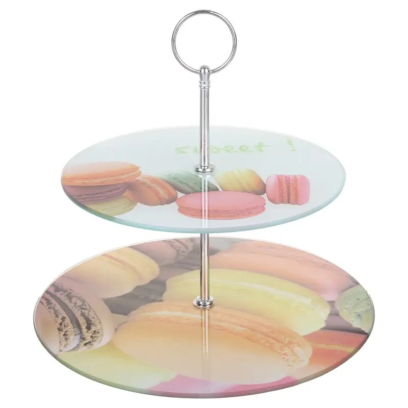 2 Layer Glass Cupcake Stand - The Baking Therapy