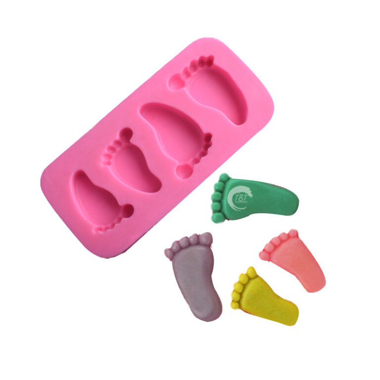 Mini Baby Feet Silicone Fondant Mold - The Baking Therapy