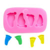 Mini Baby Feet Silicone Fondant Mold - The Baking Therapy