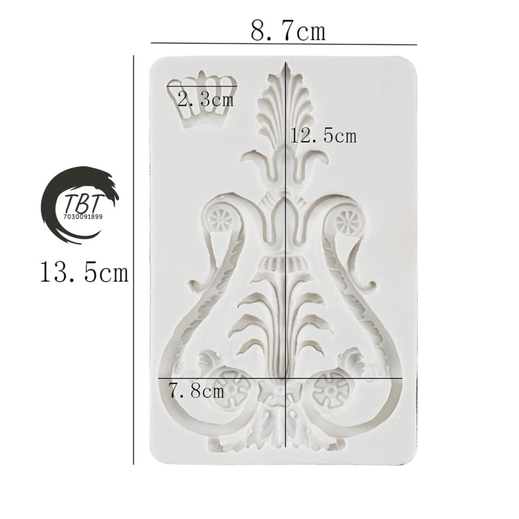 European Frame Pattern Silicone Fondant Mold - The Baking Therapy