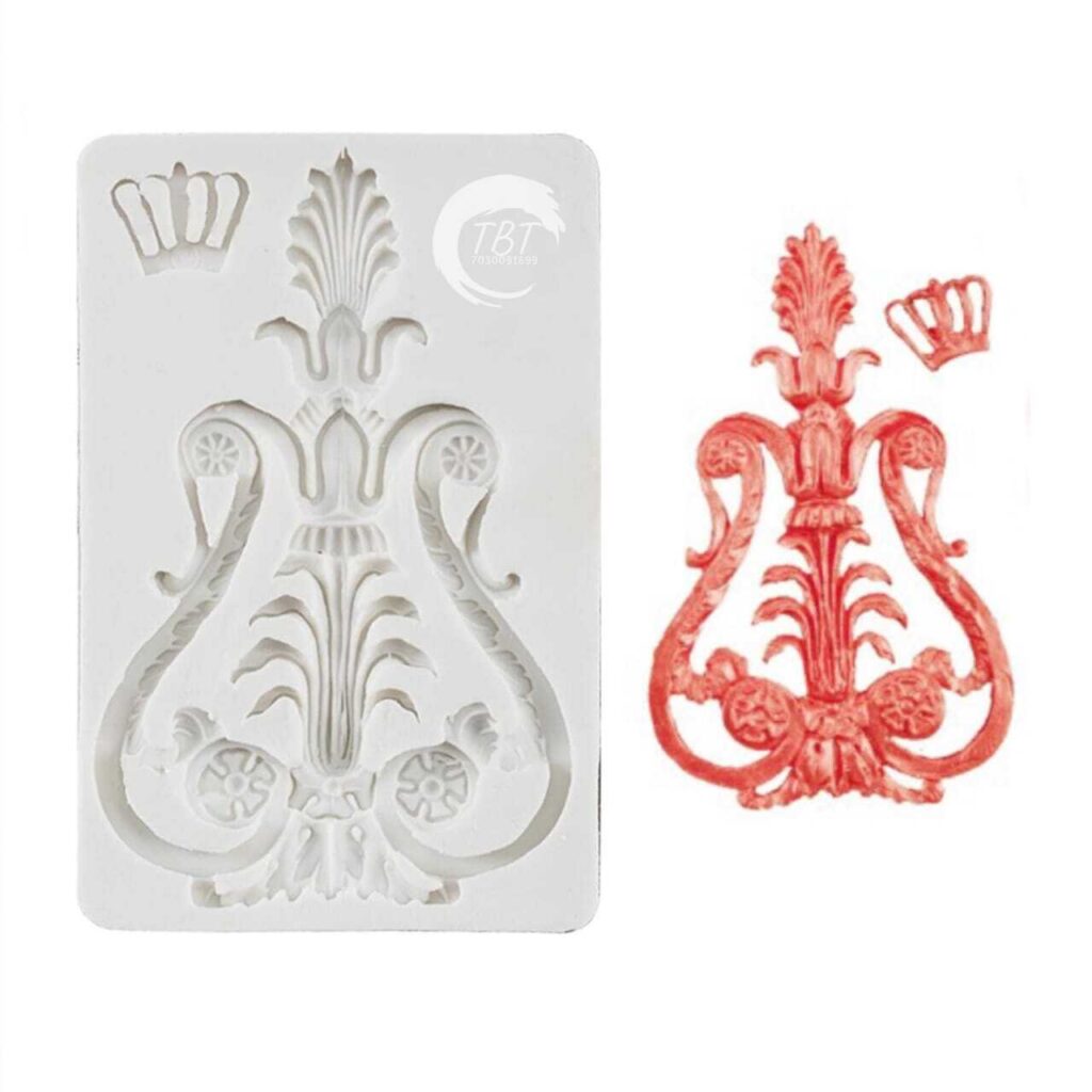 European Frame Pattern Silicone Fondant Mold - The Baking Therapy
